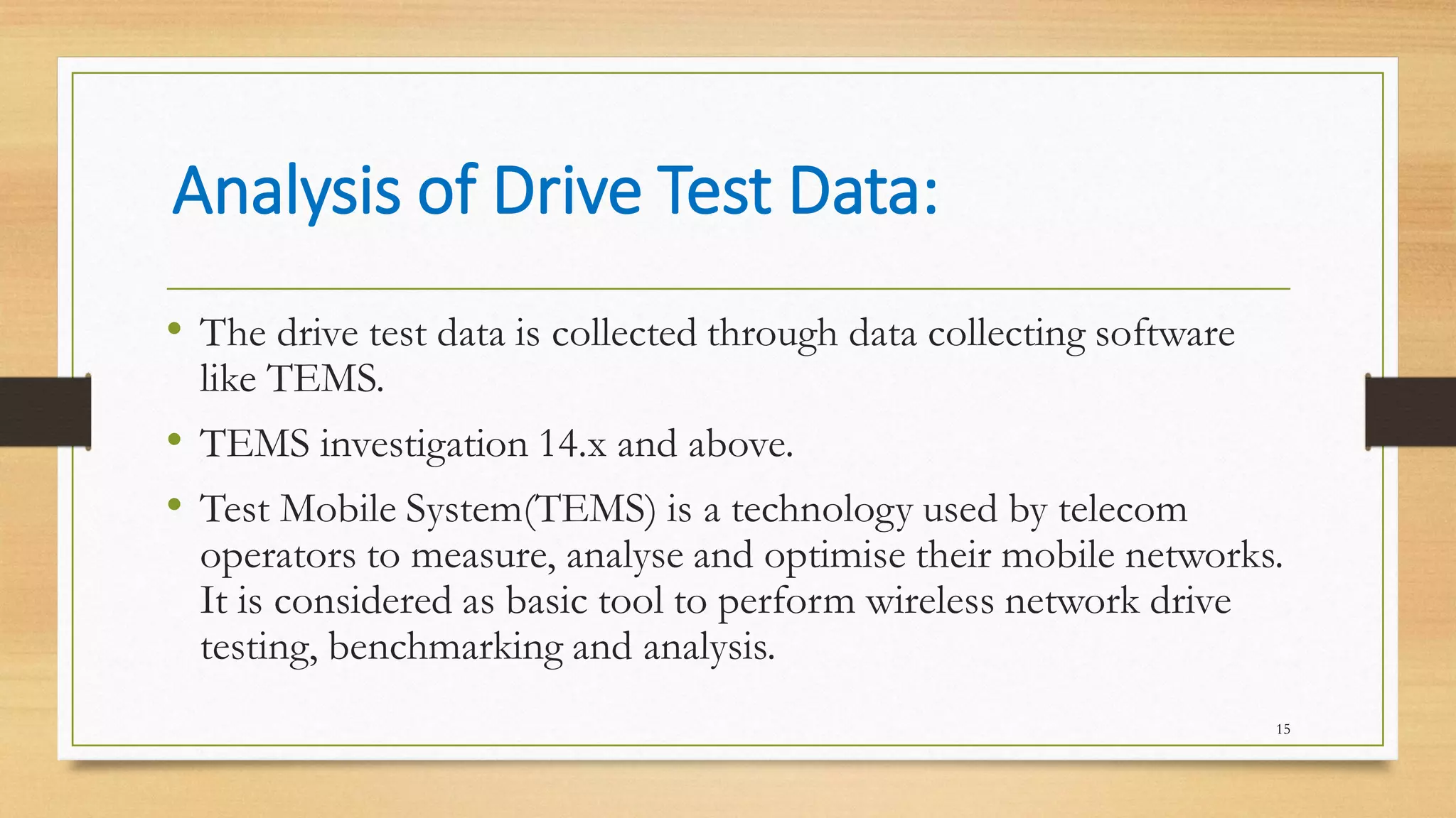Drive Testing In Mobile Networks Pdf Computer Networking Computing