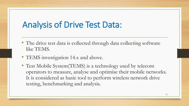 Drive testing in mobile networks | PDF | Computer Networking | Computing