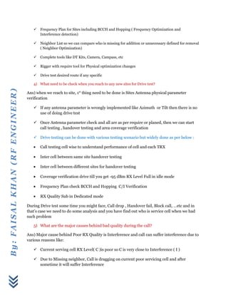 Drive test learning | DOC