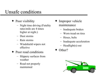 Driving | PPT | Injuries | Diseases and Conditions