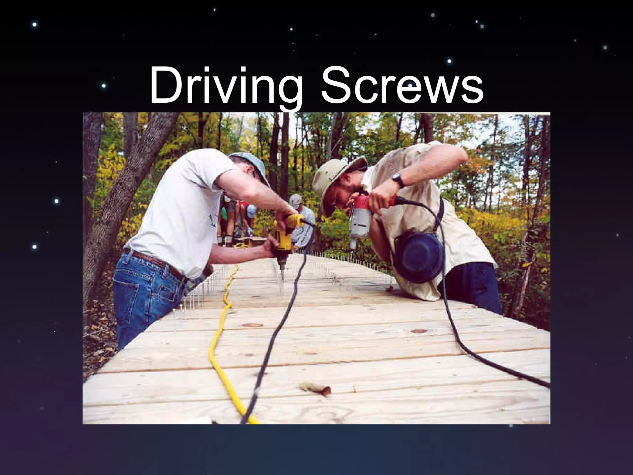 driving screws | PPT