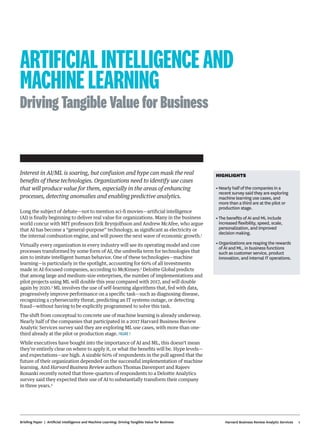 ARTIFICIAL INTELLIGENCE AND MACHINE LEARNING | PDF