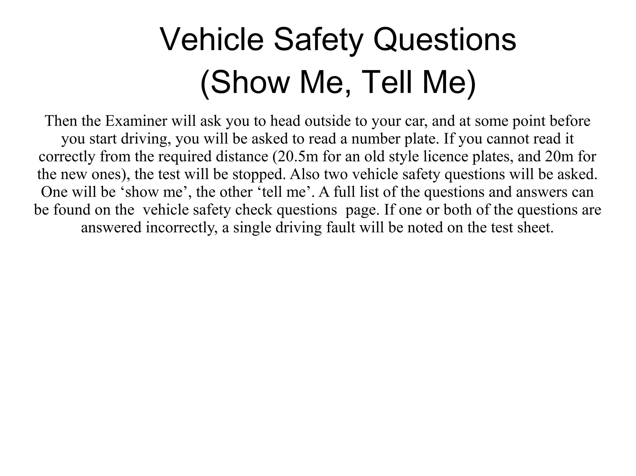 Whats Happens On The Driving Test | ODP