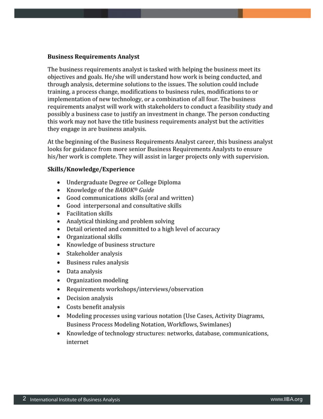 Driving Your BA Career Roles | PDF