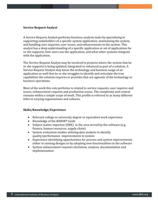 Driving Your BA Career Roles | PDF