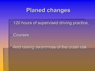 Driving age presontation | PPTX