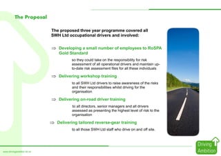 Management of Occupational Road Risk Case Study | PPT