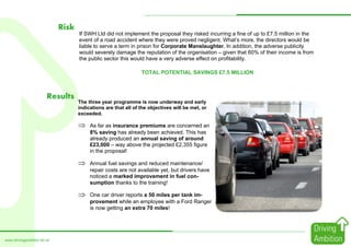 Management of Occupational Road Risk Case Study | PPT