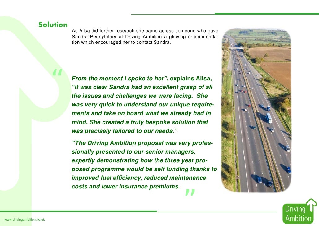 Management of Occupational Road Risk Case Study