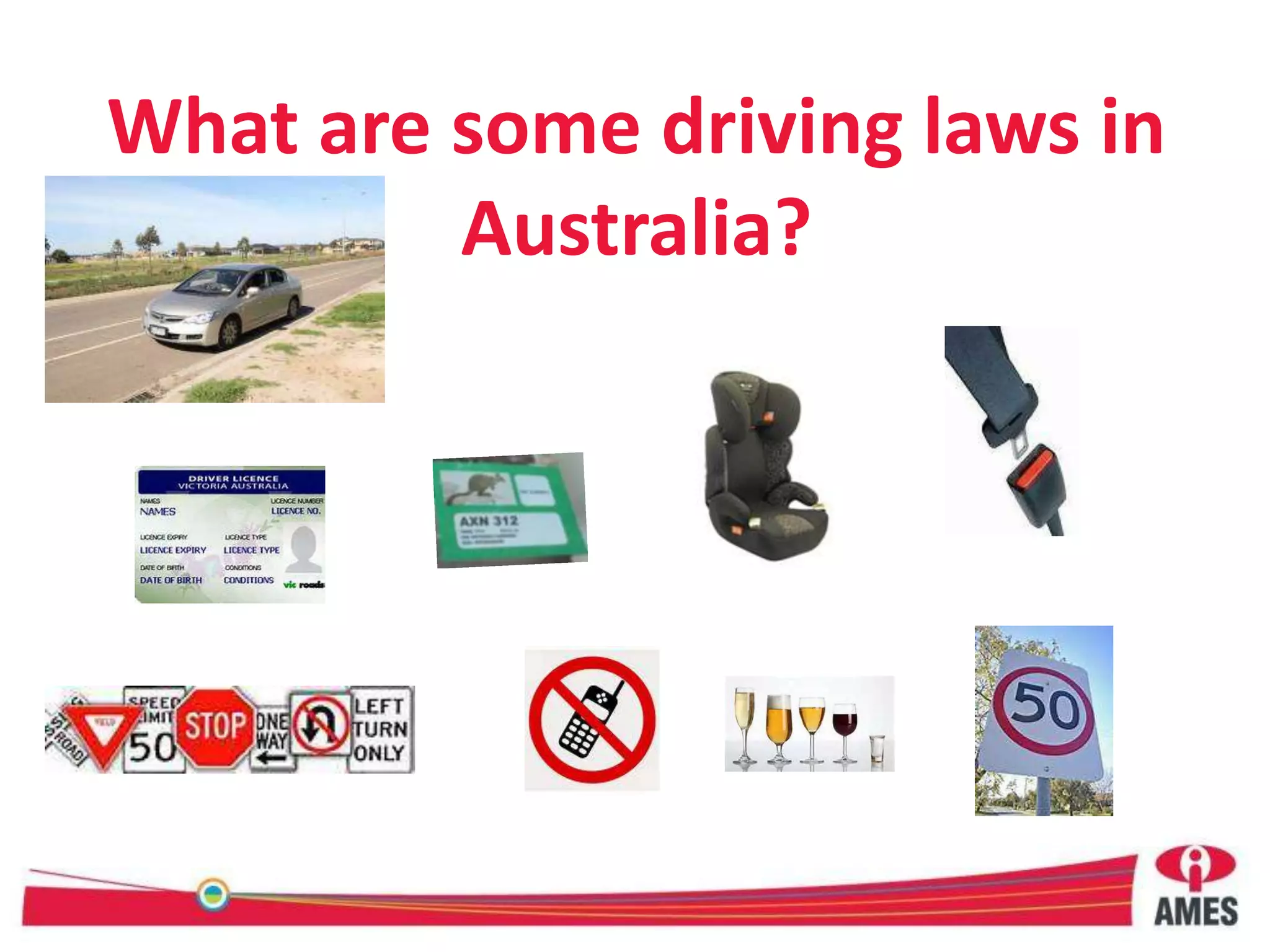Driving australian law in orientation slideshare | PPTX