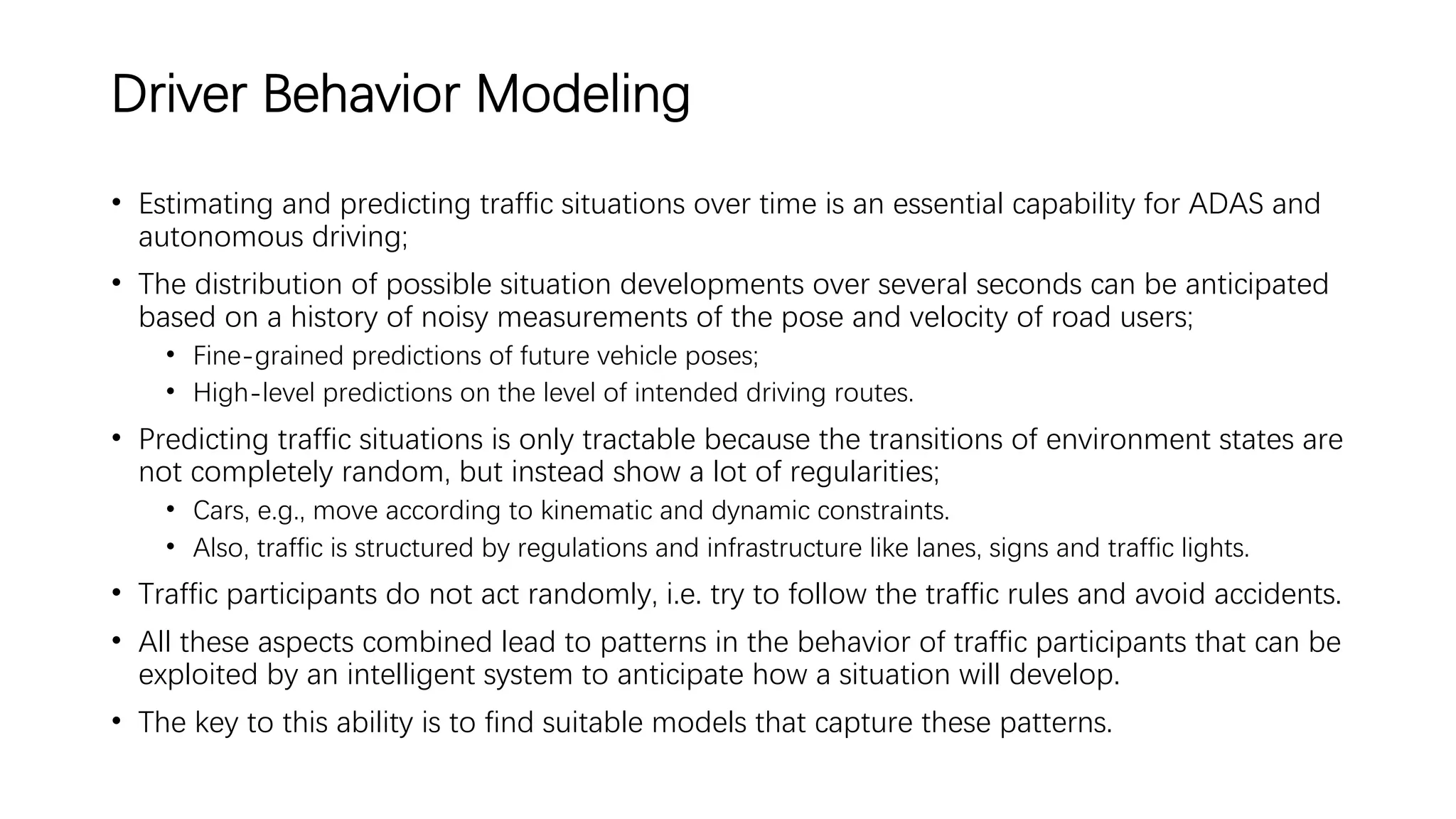 Driving behavior for ADAS and Autonomous Driving | PDF