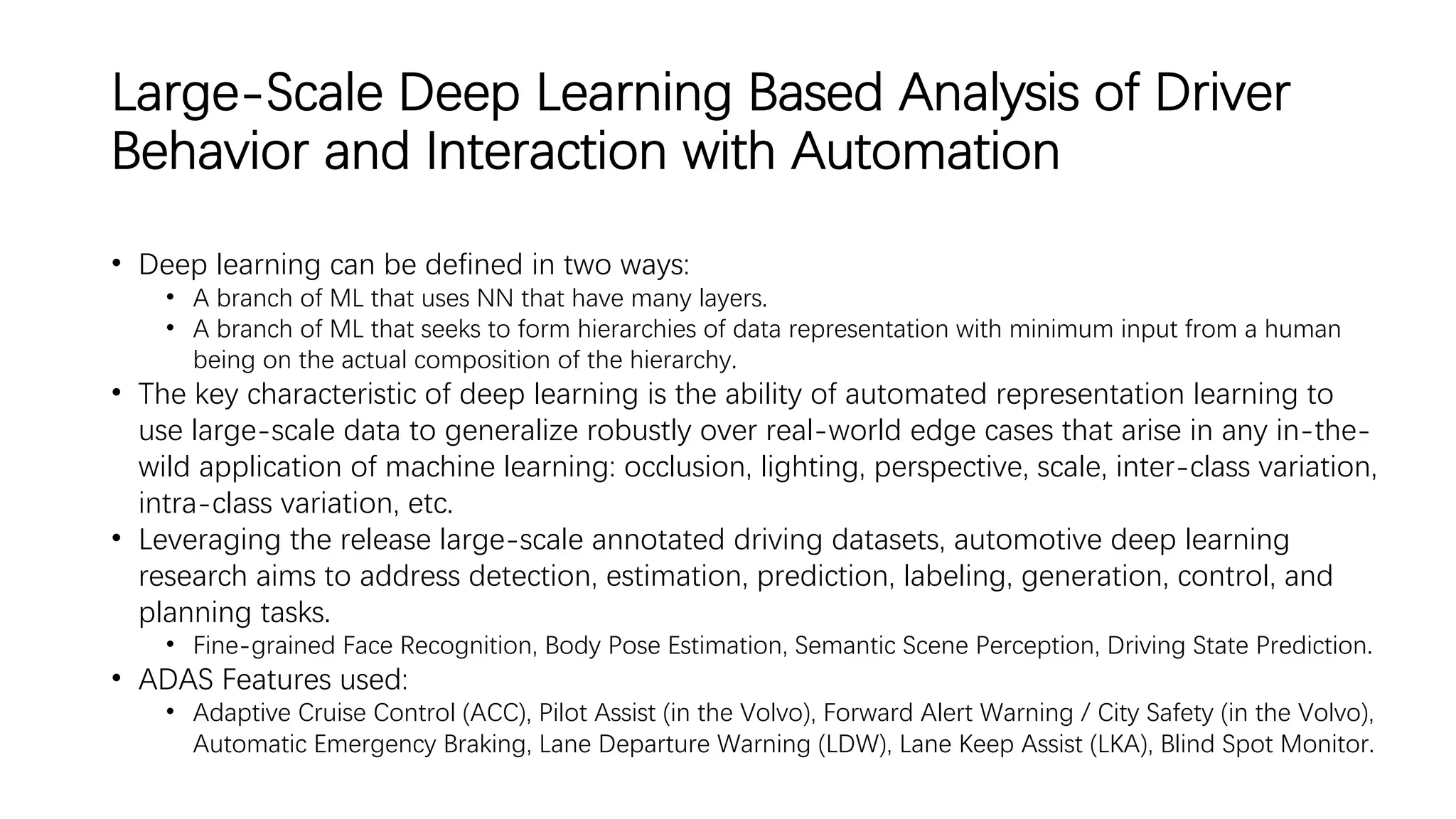 Driving behavior for ADAS and Autonomous Driving | PDF