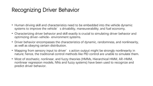 Driving behavior for ADAS and Autonomous Driving | PDF