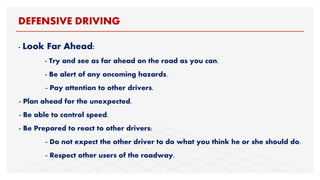 Driving behavior | PPTX