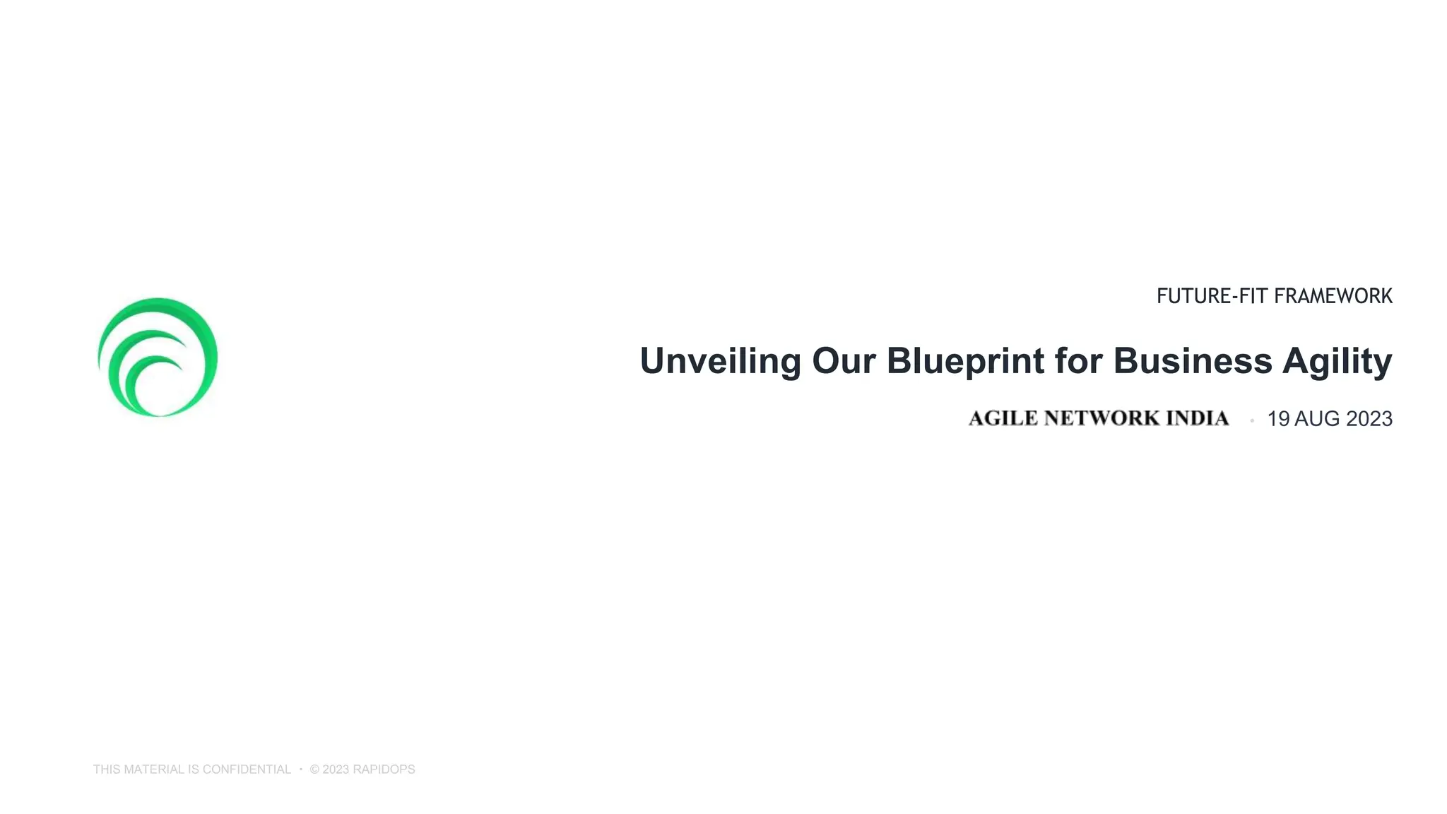 ANIn Ahmedabad Aug 2023 |Future-Fit Framework: Unveiling our blueprint ...