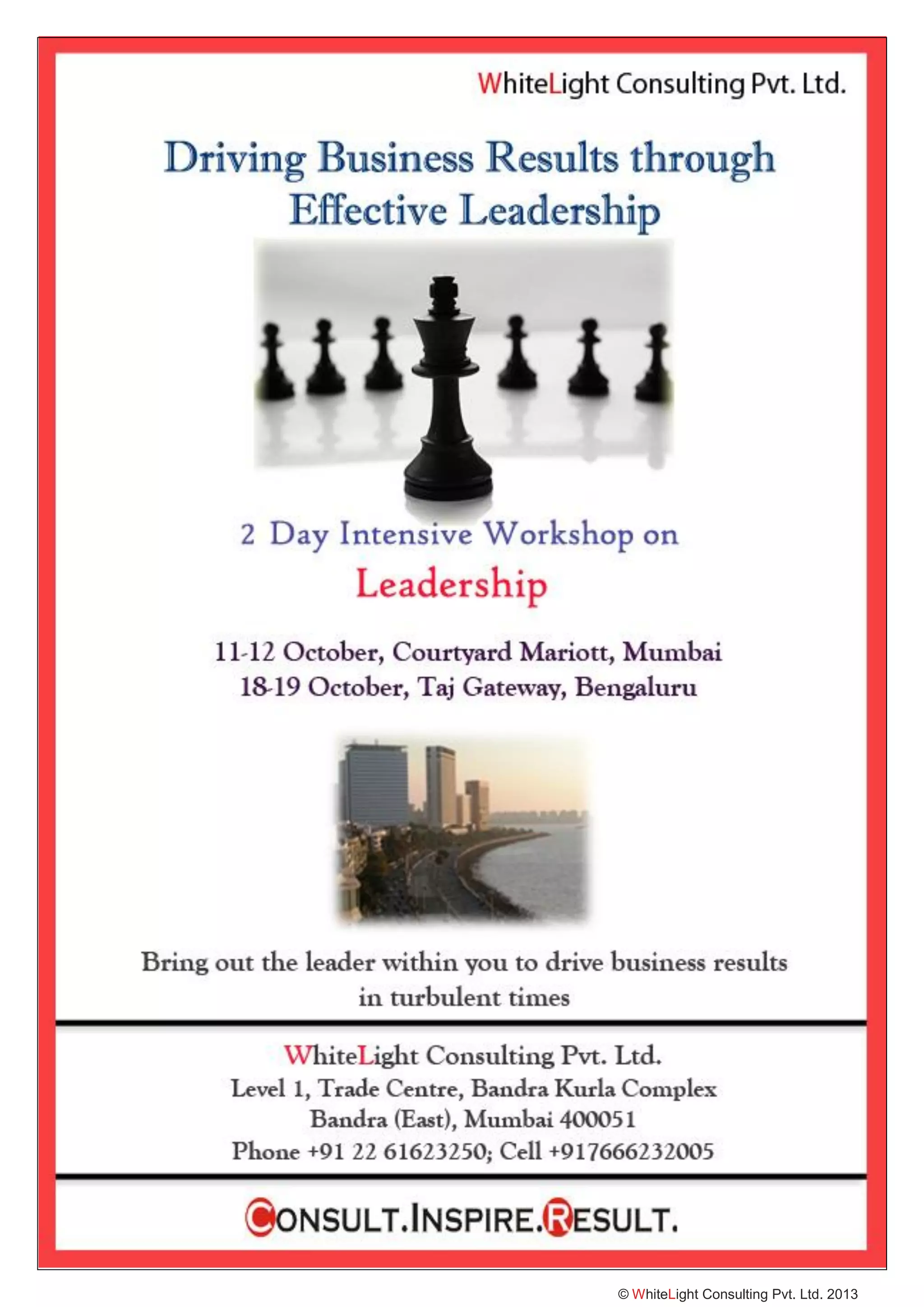 Driving business results through effective leadership | PDF