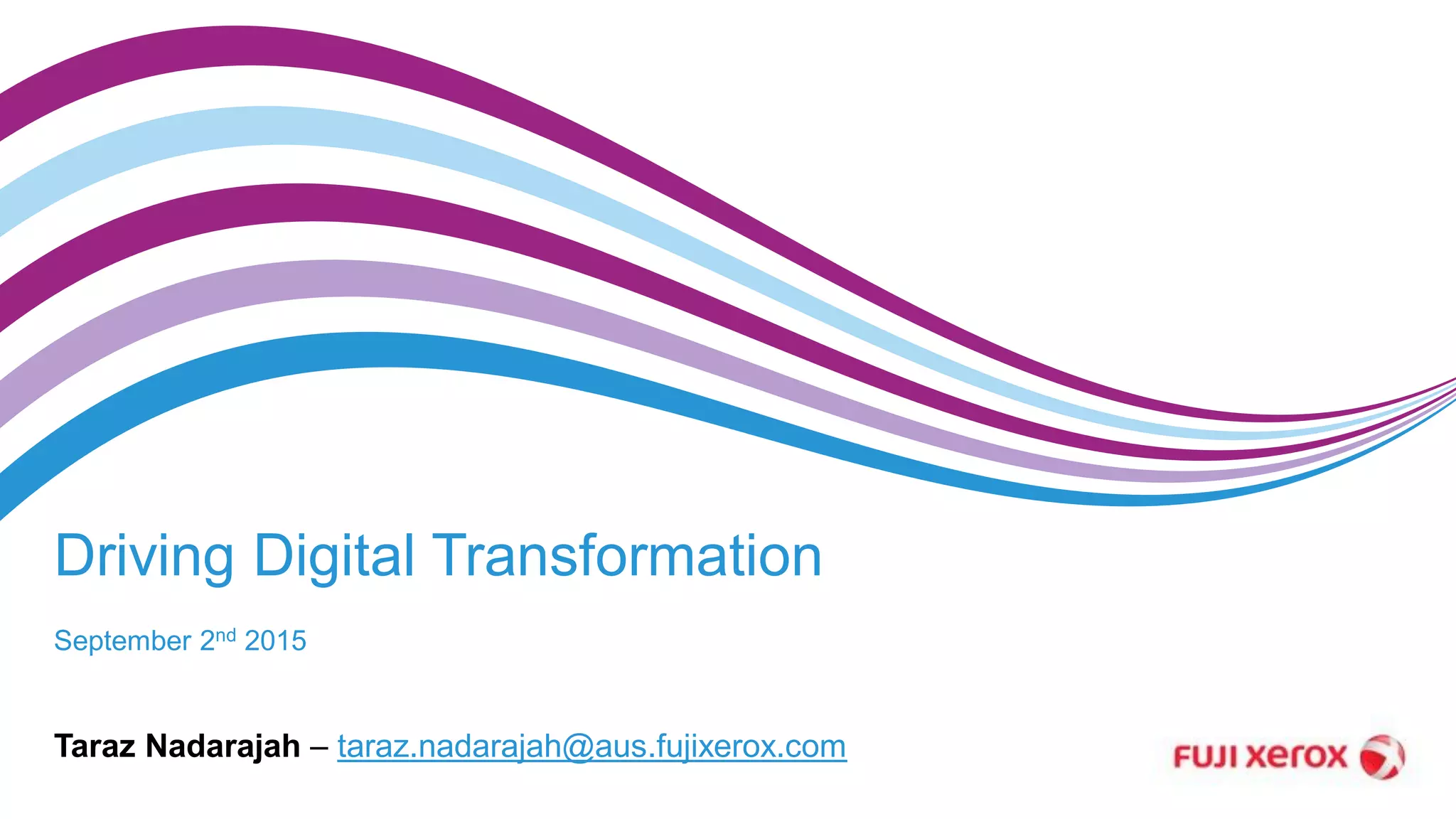 Driving digital transformation | PPT