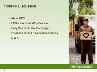 Driving Early Payment Discounts & Improved Working Capital at UPS | PPTX