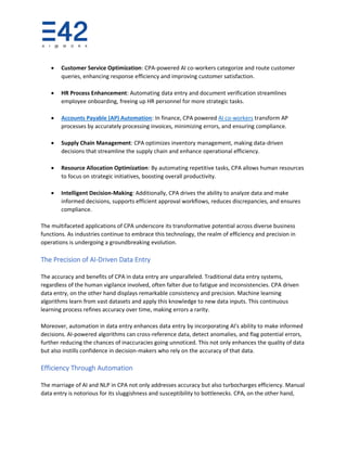 Role of Cognitive process automation in Data entry | PDF