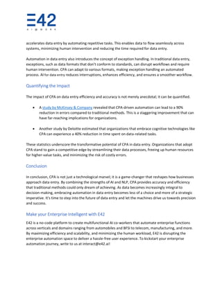 Role of Cognitive process automation in Data entry | PDF