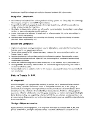 Driving Efficiency with RPA: How Robotic Process Automation Transforms Workflows | PDF