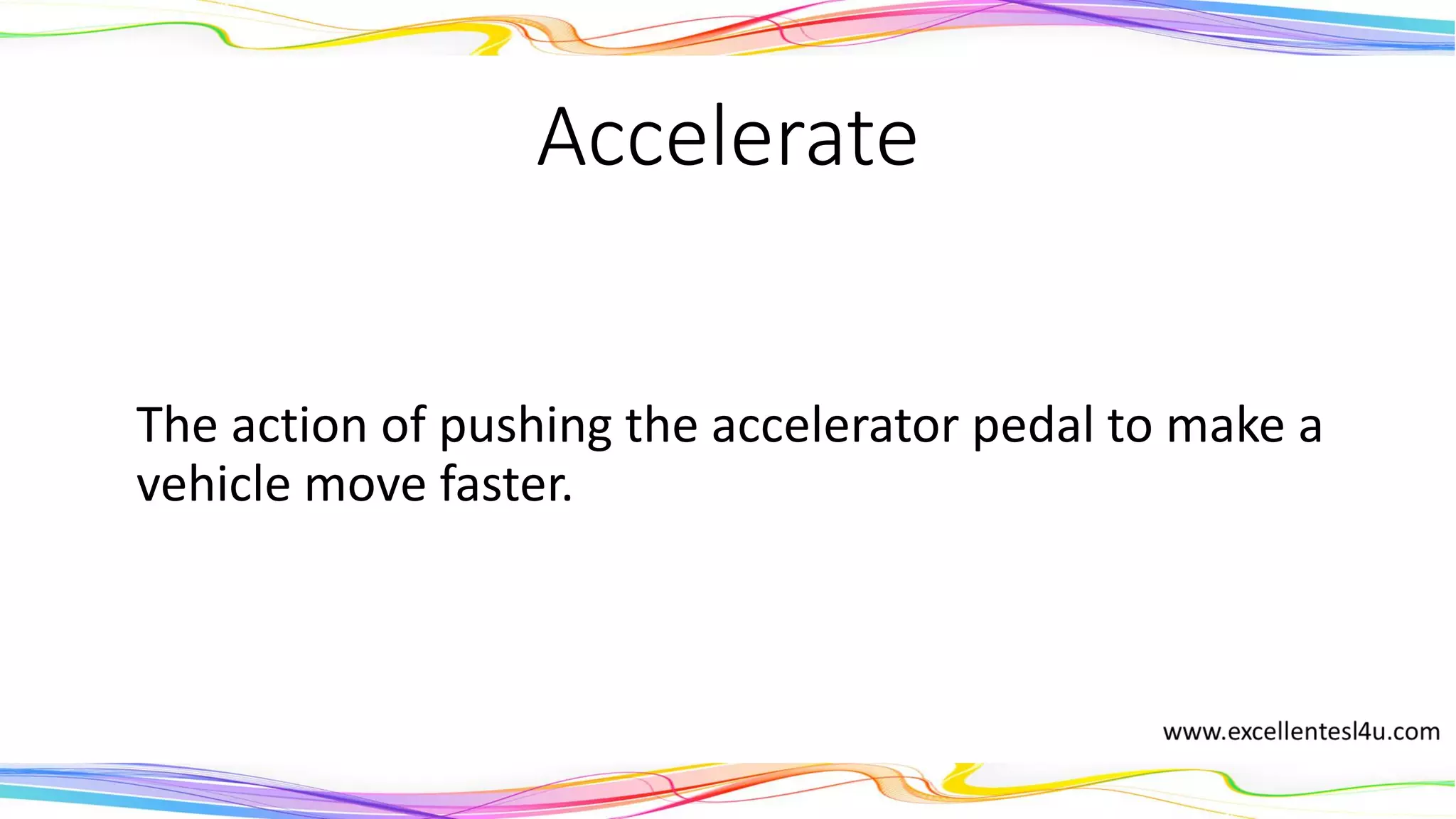 ESL driving flashcards | PPT