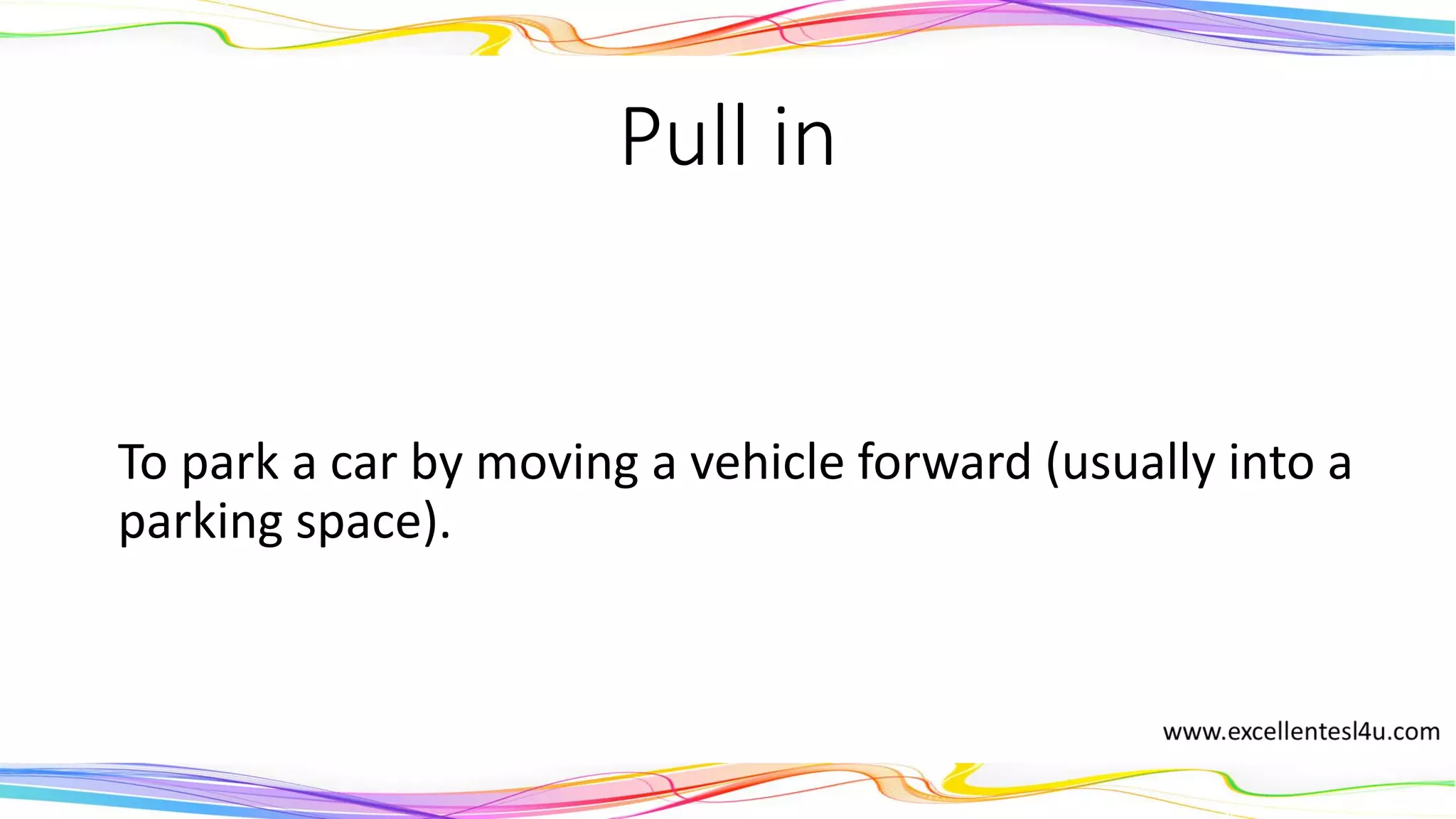 ESL driving flashcards | PPT