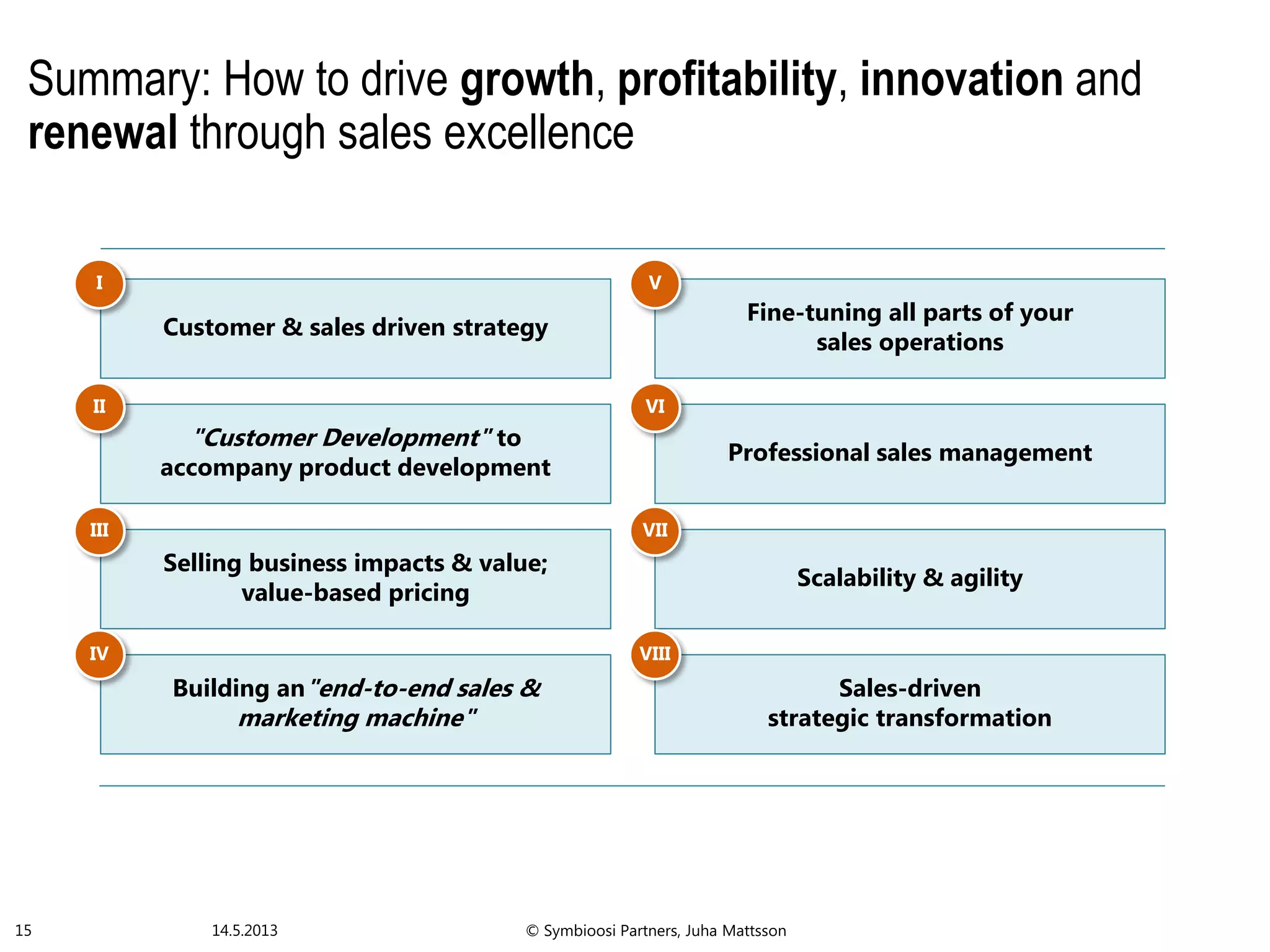 Driving growth & profitability through sales excellence | PDF