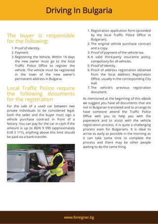 Driving in bulgaria e book | PDF | Education