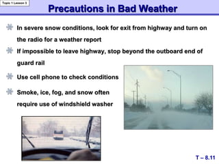 Working in adverse weather on the road. | PPT