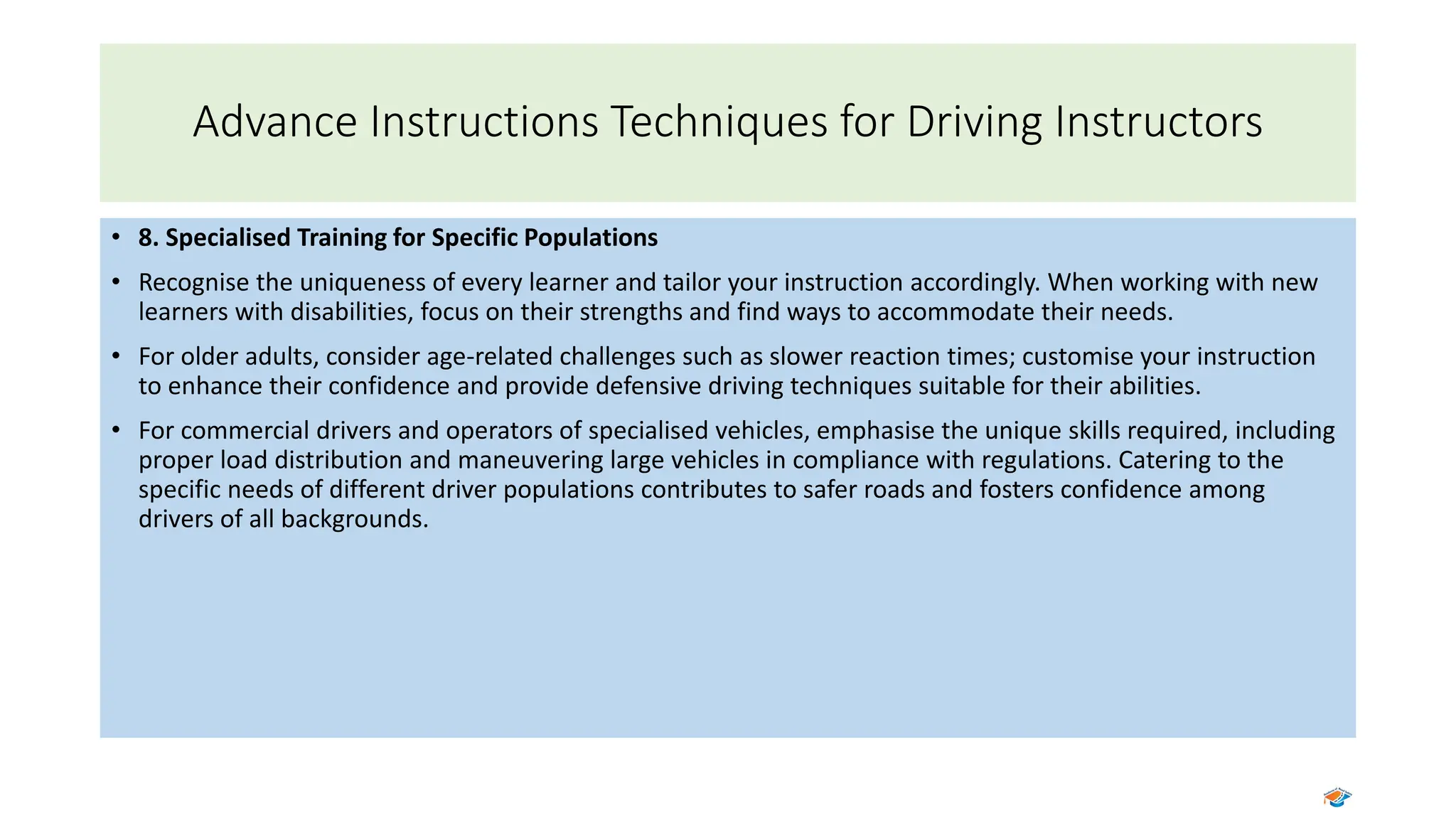 Driving Instructors- Advanced Instruction Techniques.pptx
