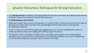 Driving Instructors- Advanced Instruction Techniques.pptx
