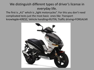 Driving licence and road rules, hungary | PPTX