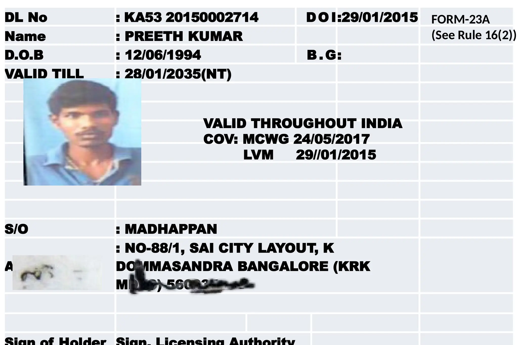 Driving License - Smart CArd - PREETH KUMAR.pptx