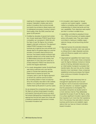 Driving Operation Innovation Using Lean Six Sigma | PDF