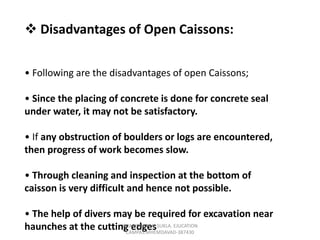 Driving process of caisson | PPTX