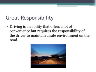 Driving safety | PPTX