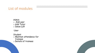 Driving_School_Management project pptttt | PDF | Computing | Technology & Computing