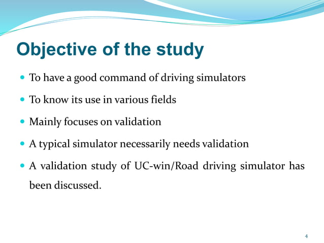 Driving simulator validation study | PPTX