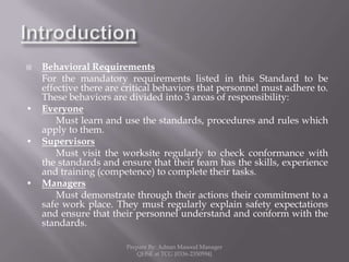 Driving standard health & safety | PPSX | Automotive Industry | Industries