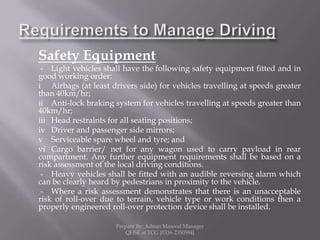 Driving standard health & safety | PPSX | Automotive Industry | Industries