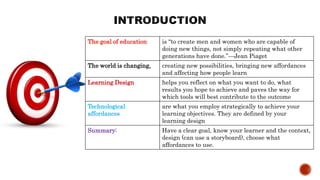 Driving technology use through learning design | PPT