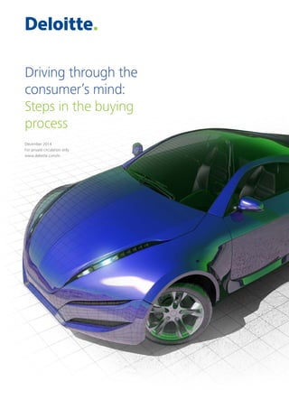 Driving Through The Consumer’s Mind: Steps In The Buying Process | PDF