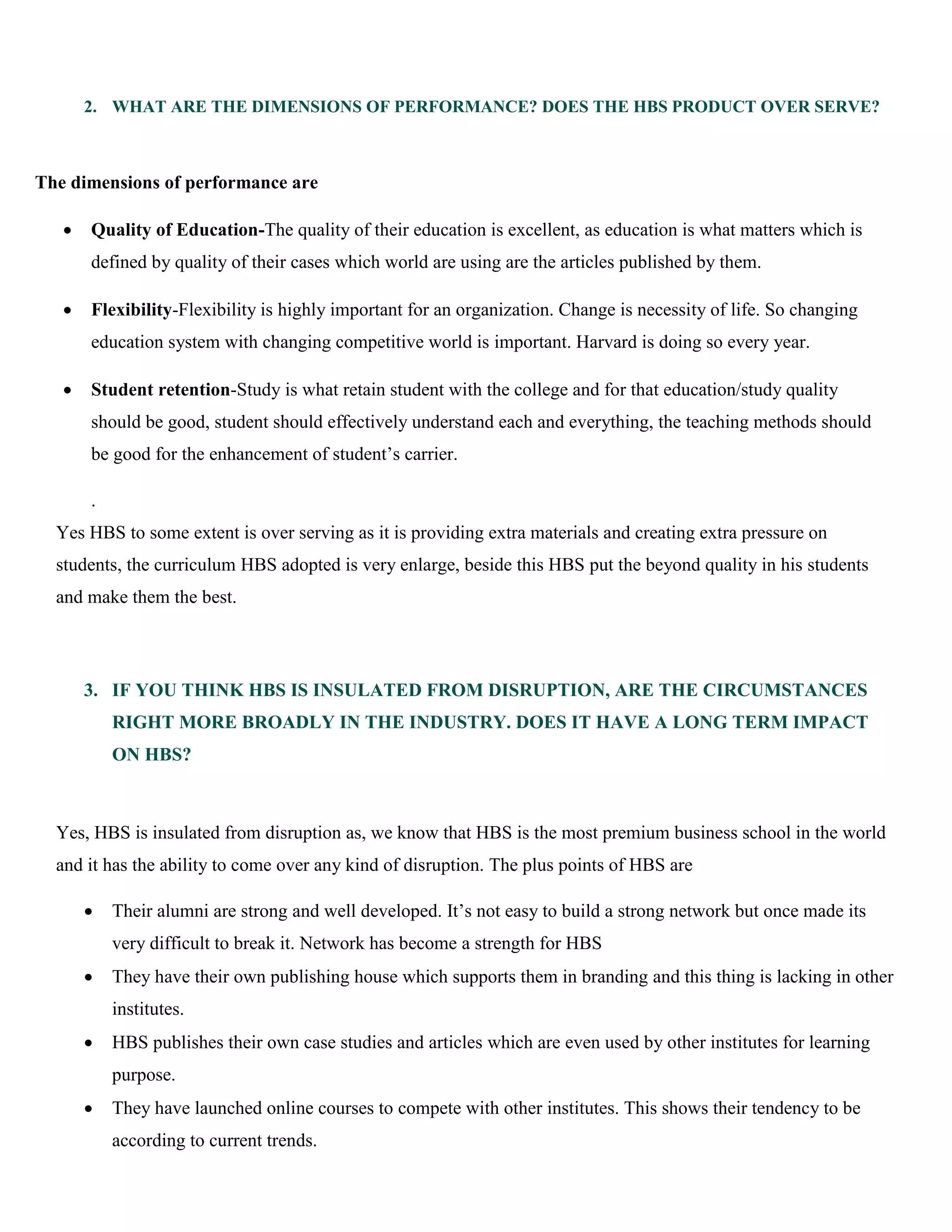 Driving towards a disruption hbr case study | PDF