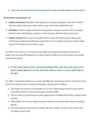 Driving towards a disruption hbr case study | PDF