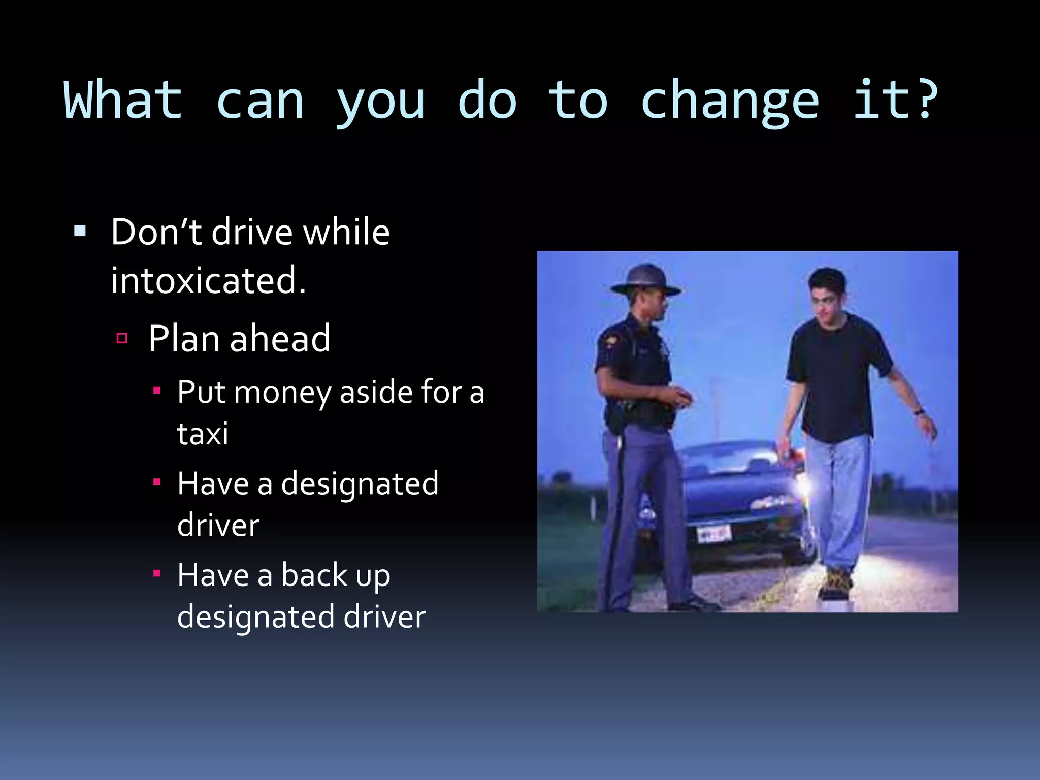 Driving under the influence powerpoint | PPTX