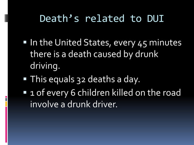 Driving under the influence powerpoint | PPT