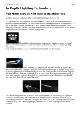 Driving vision news | PDF