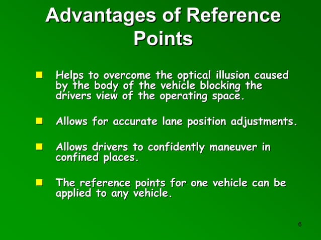 Vehicle Reference points.ppt | Auto Safety | Automotive