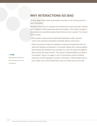 Driving Workplace Performance Through High-Quality Conversations. What ...